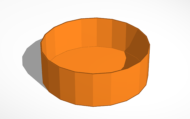 3D design Round filament box bottom standard - Tinkercad