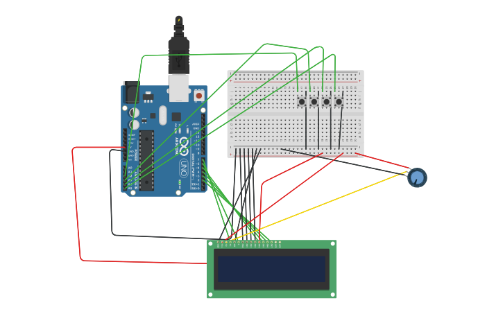 Circuit design voting machine - Tinkercad
