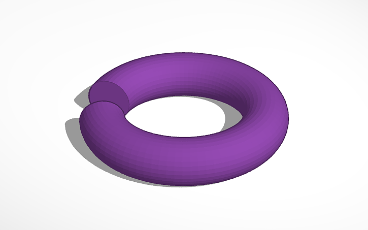 3D design split-toroid - Tinkercad