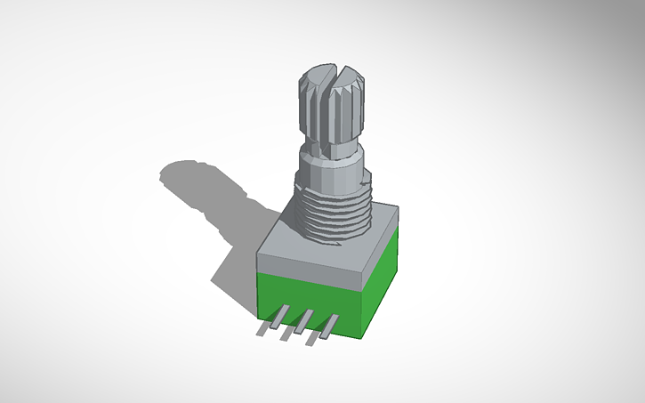 3D design Potentiometer - Tinkercad