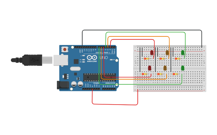 Circuit design Task 1 - Tinkercad