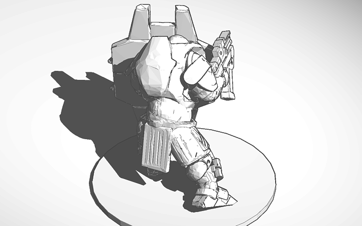 3D design Destiny Cabal Replica For My Animation Props - Tinkercad