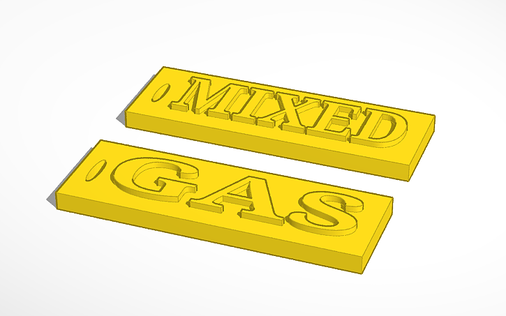 3D design MIXED TAG - Tinkercad