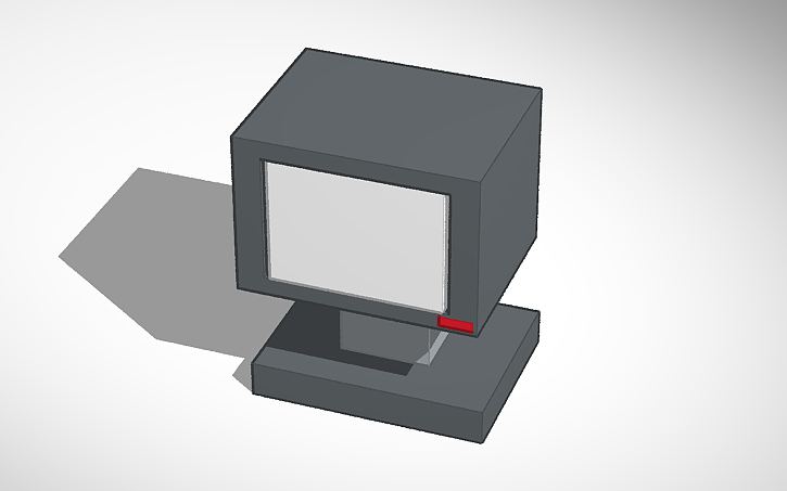 3D design Sonic monitor - Tinkercad