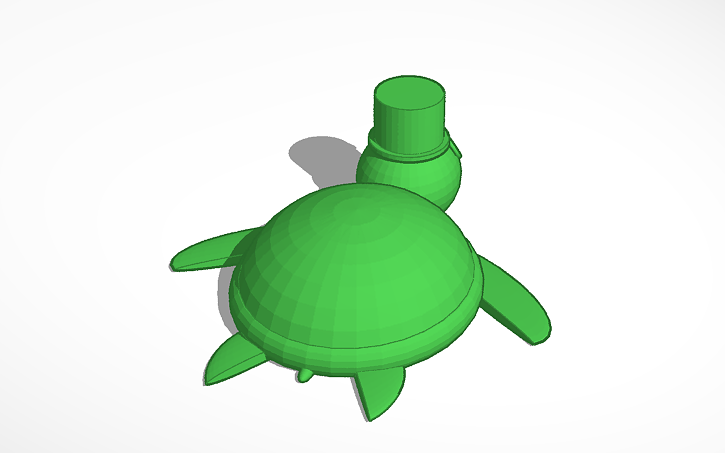 3D design Rich Sea Turtle - Tinkercad