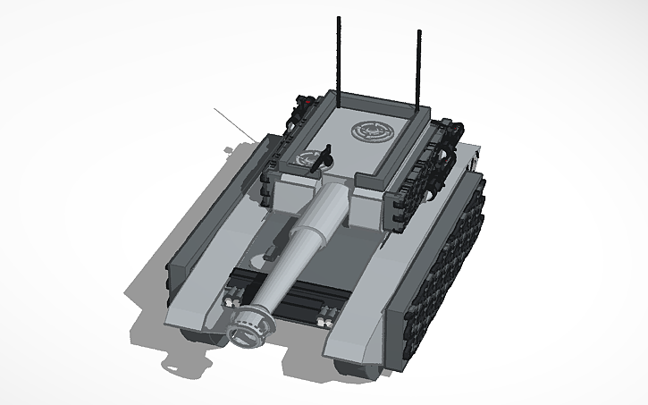 3D design Lowe class artillery slash tank destroyer ausf III - Tinkercad