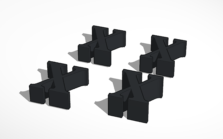 3D design Black crosses - Tinkercad