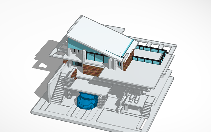 3D design mansion - Tinkercad