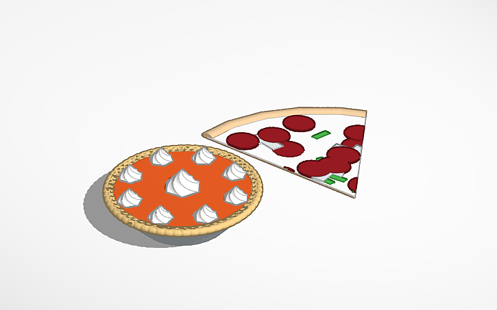 3D design Pizza Pi Day - Tinkercad