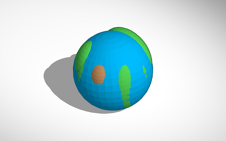 3D design Earth - Tinkercad