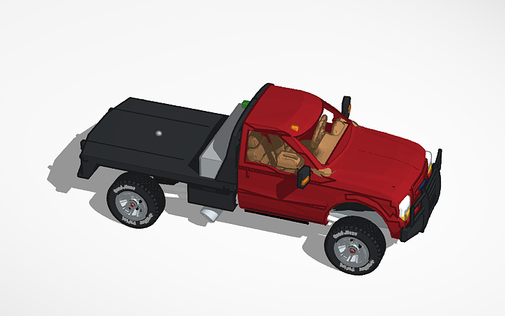 3D design 1994 Ford f350 work truck - Tinkercad