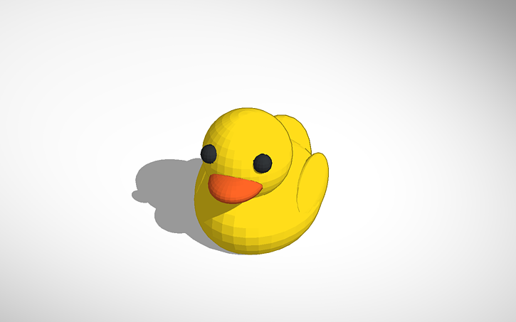 3D design little duck - Tinkercad