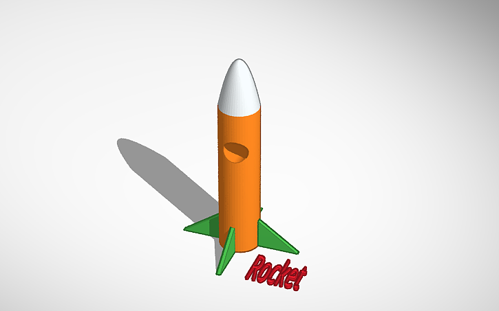 3D design Rocket - Tinkercad