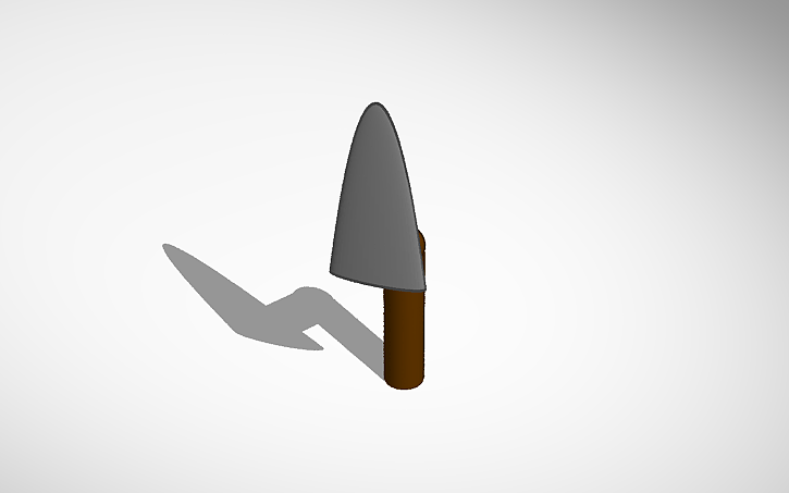 3D design Trowel - Tinkercad