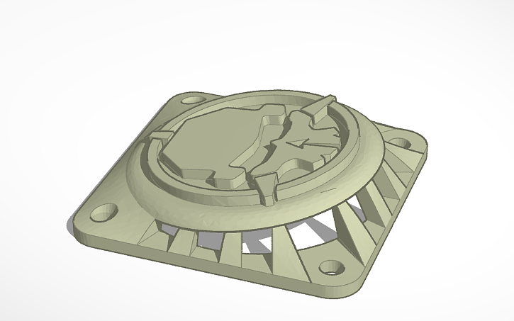 3D design Cooler protect - Tinkercad