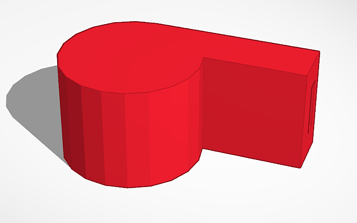 3D design whistle - Tinkercad