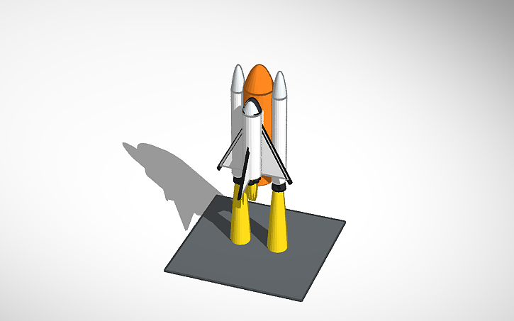 3D design space shuttle - Tinkercad