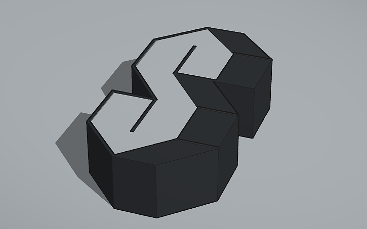 3D design The letter S - Tinkercad