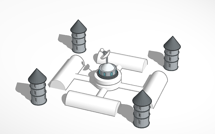 3D design space house - Tinkercad