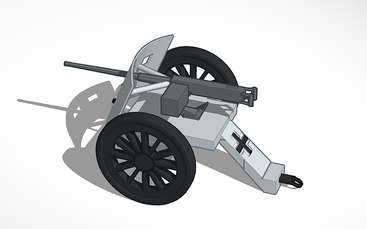 3D design Machine Gun Car - Tinkercad