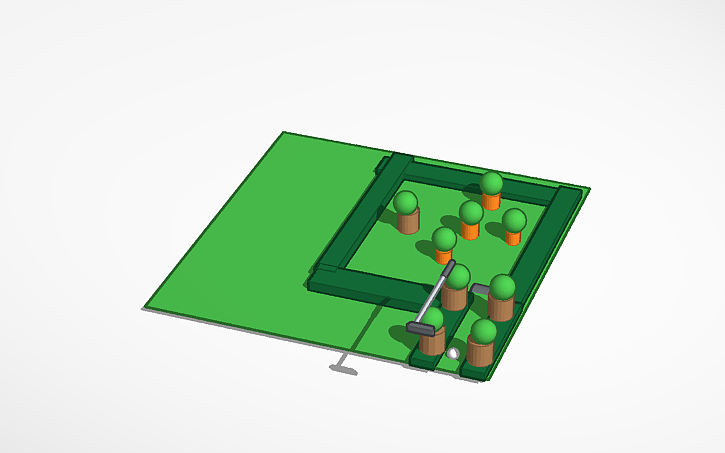 3D design Copy of Mini Golf Challenge - Tinkercad