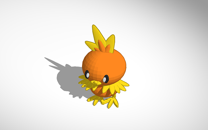 3D design Torchic - Tinkercad
