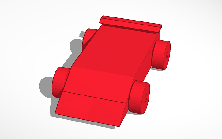 3D design Race car with moving wheels - Tinkercad