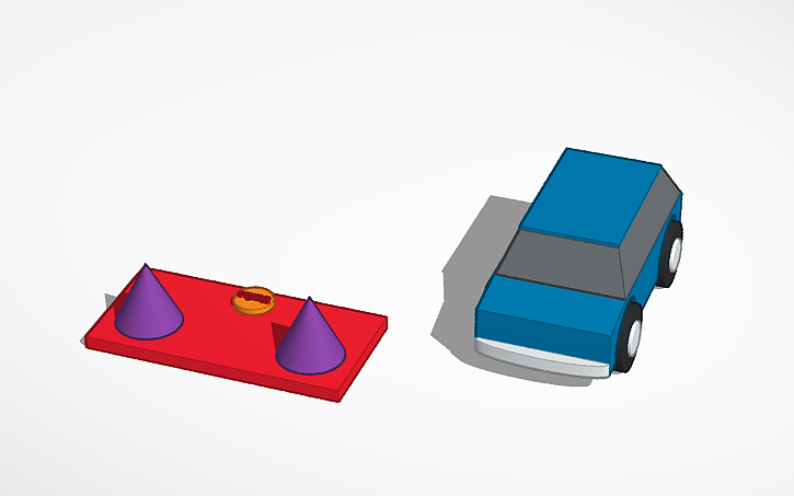 3D design keyboard controlled RC car - Tinkercad