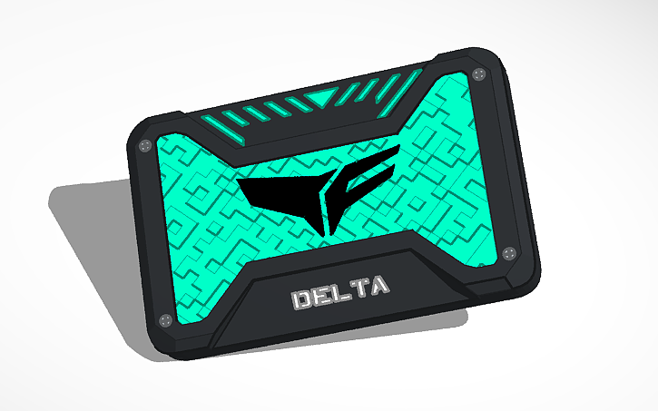 3D design T-FORCE delta rgb ssd card - Tinkercad