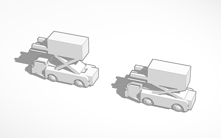 3D design Catering truck - U & D - 1/400 scale - Tinkercad