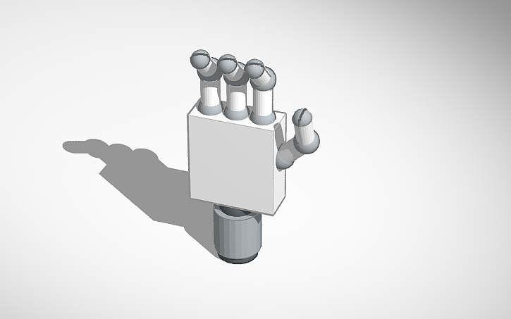 3D design robot hand - Tinkercad