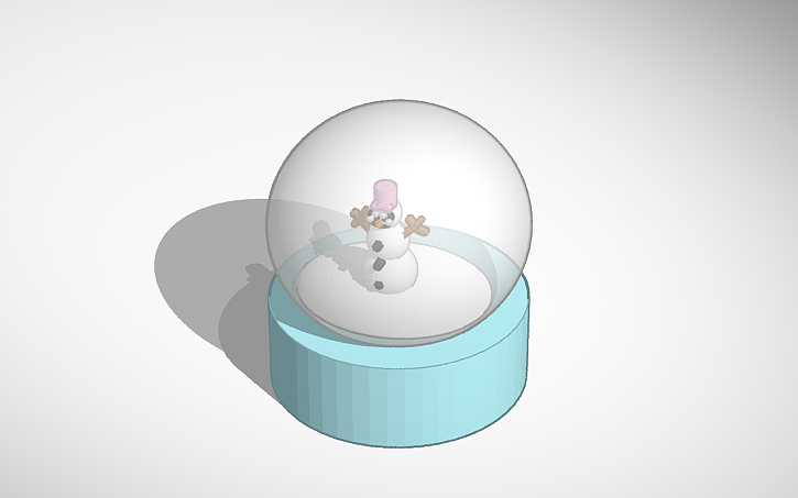 3D design Snow globe - Tinkercad