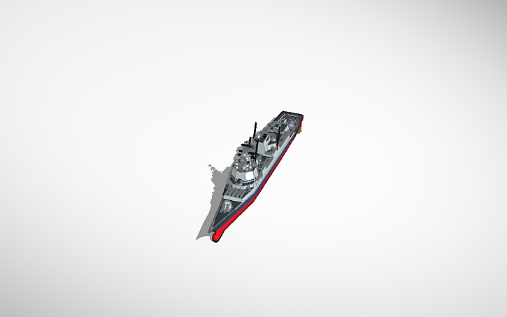 3D design Nathan Hale Class (DDG(X) GNRP/EW49) - Tinkercad