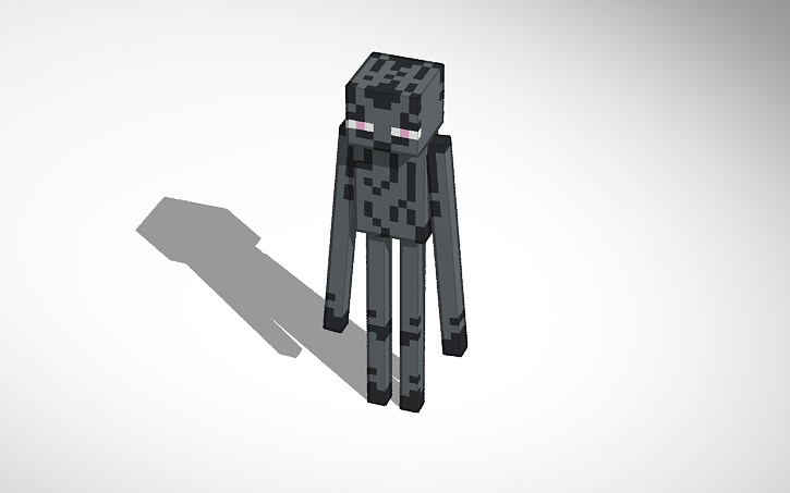 3D design Enderman | Minecraft - Tinkercad