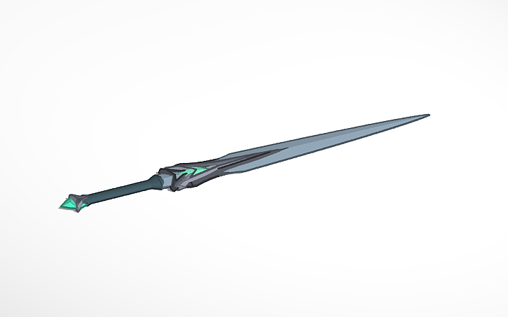 3D design Crysteel Blade - Tinkercad