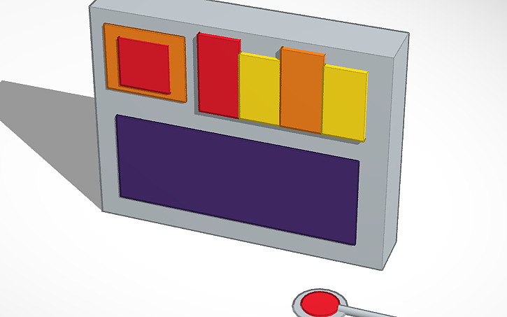 3D design BTTF Time Circuits - Tinkercad