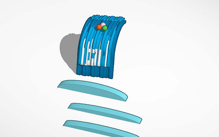 3D design Tracers down a waterfall - Tinkercad