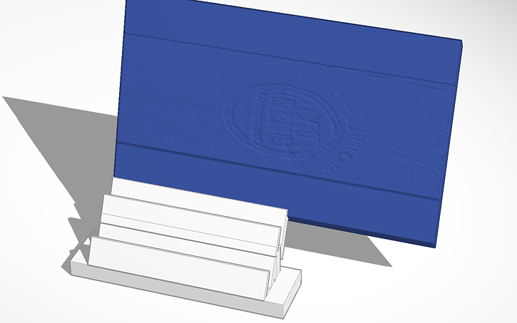 3D design card holder - Tinkercad