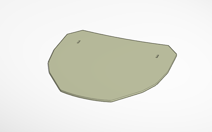 3D design Odi plate remake - Tinkercad
