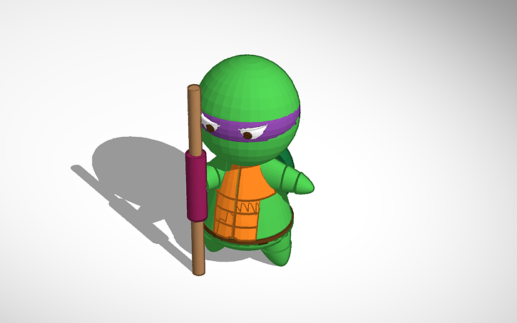 3D design NINJA TURTLES - Tinkercad