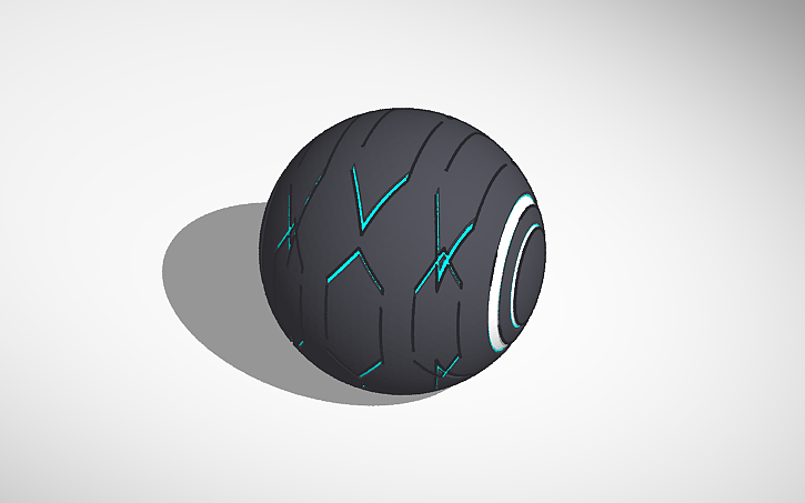 3D design RollerScout Aimless Mini Robot Ball (UE5 Prop) - Tinkercad