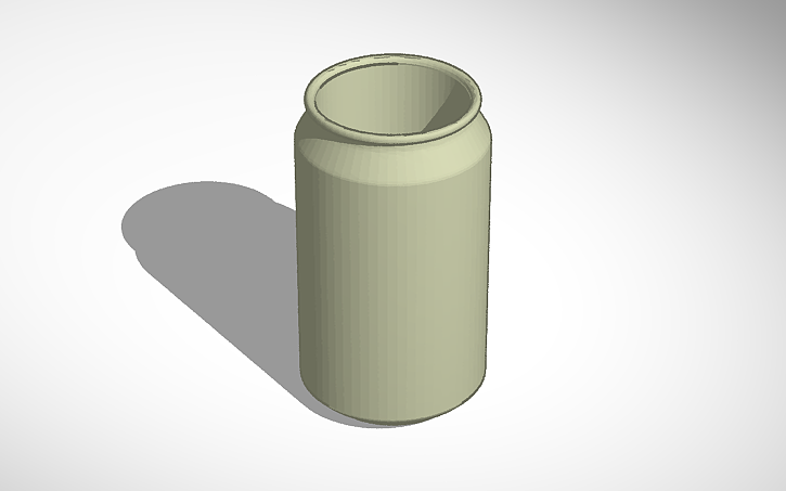 3D design lata - Tinkercad