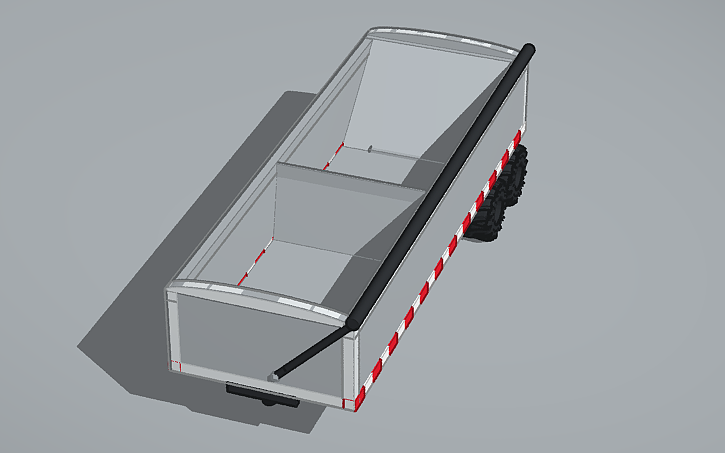 3D design 1/64 Scale Hopper Bottom Semi Trailer - Tinkercad
