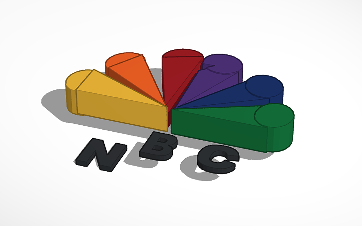 3D design NBC Logo - Tinkercad