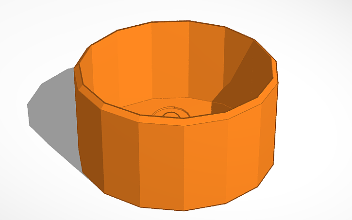 3D design Cat/dog water dish - Tinkercad