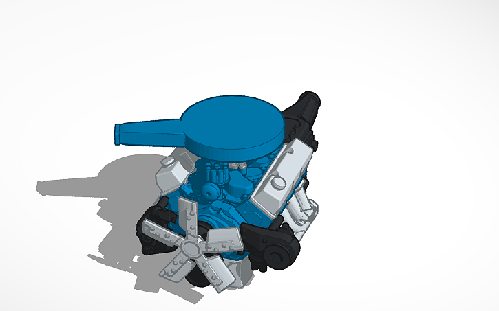 3D design Ford 351 Cleveland V8 - Tinkercad