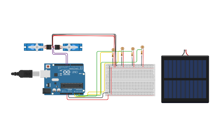 Circuit design Dual Axis Solar Tracker by EAZYTRONIC (solar cell not ...