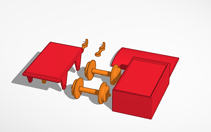 3D design Joy Line Trains coach kit - Tinkercad