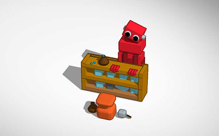 3D design The shopkeeper(geometry dash) - Tinkercad