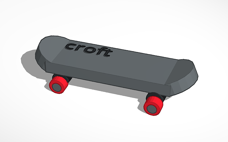 3D design skate - projeto instructables - Tinkercad